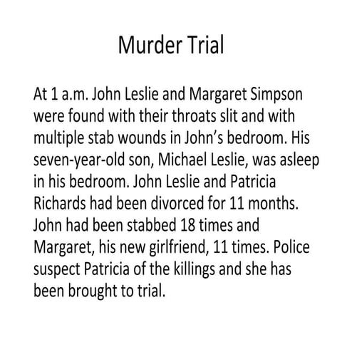Murder trial aula | PPT