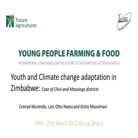Murendo Youth and climate change adaptation in Zimbabwe - case of Chivi ...