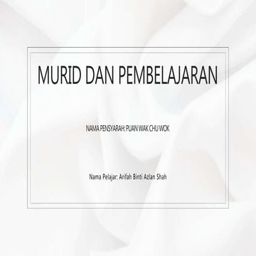 Murid Berkeperluan Khas | PPTX