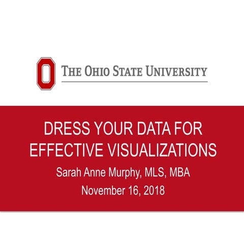 Dress your Data for Effective Visualizations | PPTX