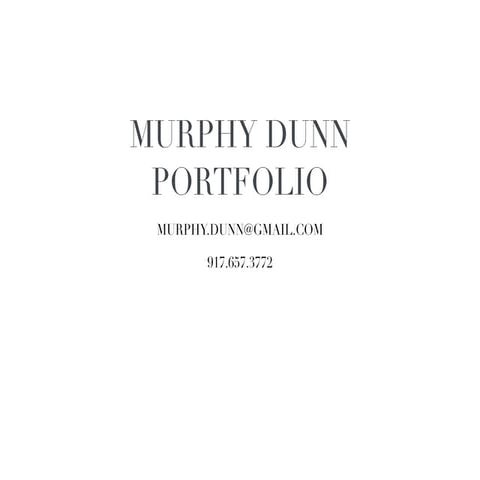 Murphy Dunn - Event Producer | Creative Lead | Master Portfolio | PDF