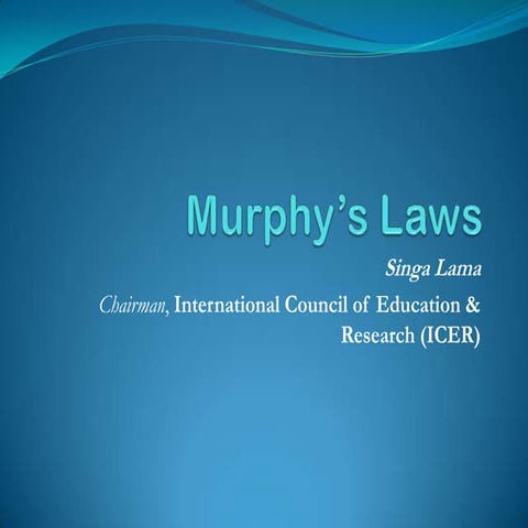 Murphy’s laws | PPTX