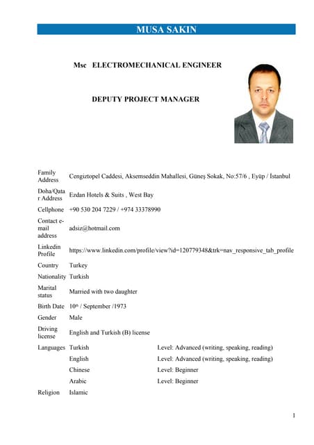 Musa Sakin presentations