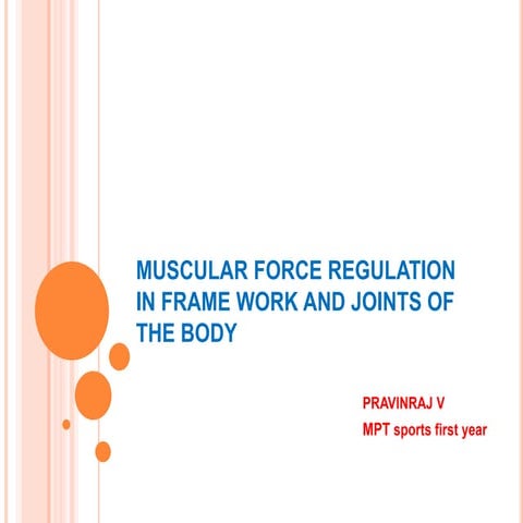 Musclar force regulation fram work and joints of the body | PPTX ...
