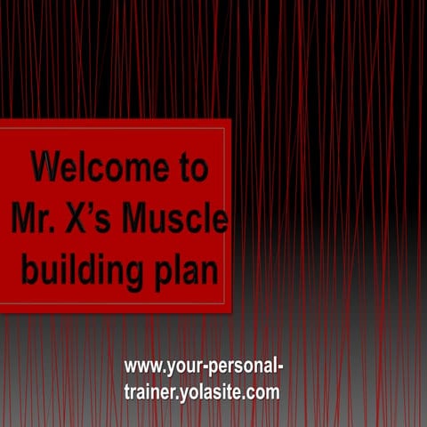 Muscle building sample workout | PPTX | Fitness and Exercise | Healthy ...