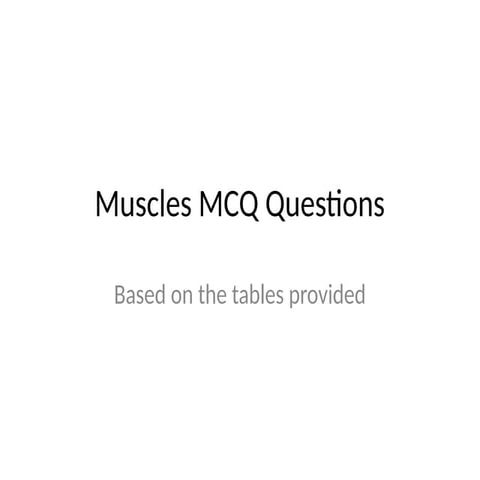 Muscle_MCQs_posterior compartment _Anatomy | PPTX