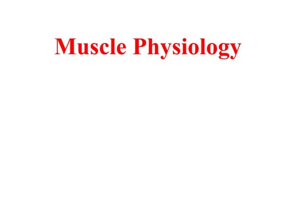 Skeletal muscle structure & function | PPTX