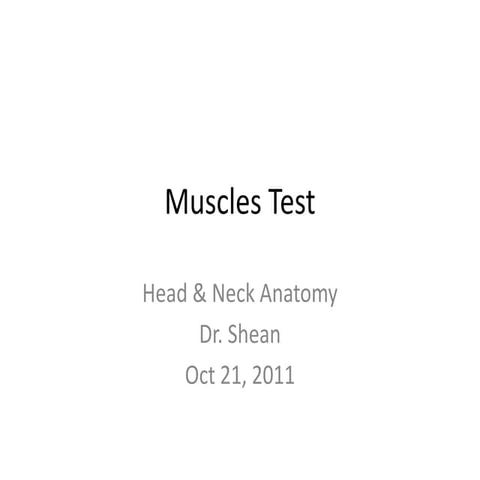 Muscles Test Pwr Pt | PPTX