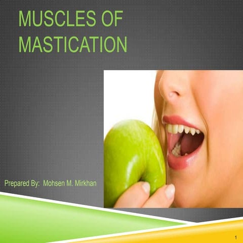 Muscles of mastication | PPTX