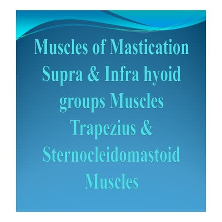 Suprahyoid and infrahyoid muscles | PPTX