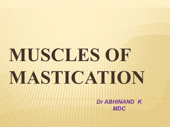 Muscles of mastication | PPT