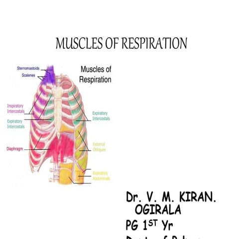 Muscles of respiration Dr. MADHUKIRAN, MD.PULMONOLOGY | PPTX