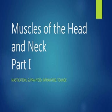 Suprahyoid and infrahyoid muscles | PPTX