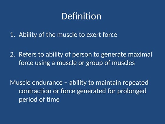 Assessment of muscle power | PPTX