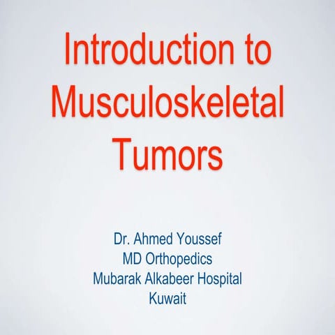 Musculoskeletal tumors | PPTX