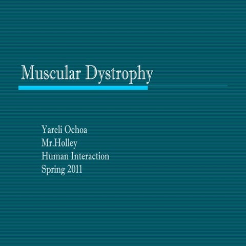 Muscular dystrophy hi | PPT