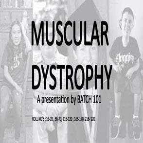Muscular dystrophy.pptx with clinic features | PPTX