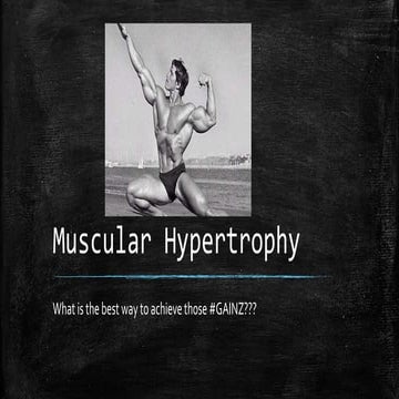 Muscular hypertrophy presentation | PPTX
