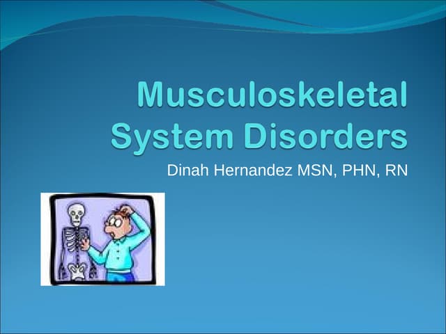Musculoskeletal System | PPT