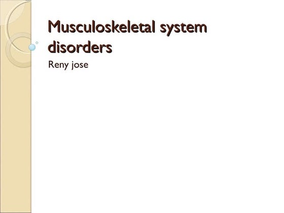 Skeletal system | PDF