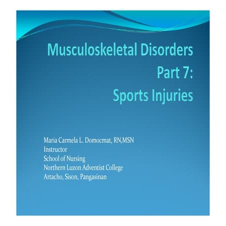 Sports Injuries | PDF