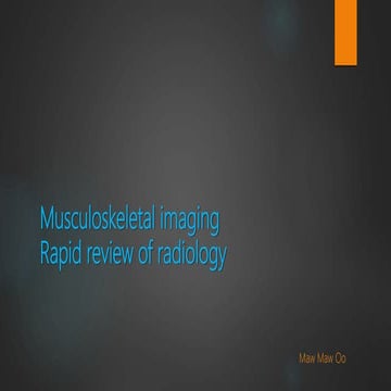 Musculoskeletal imaging rapid review of radiology | PPTX