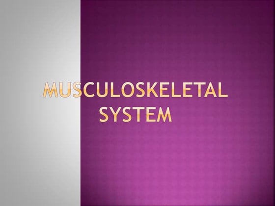 Skeletal system | PPT