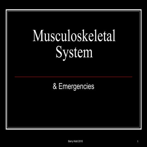 Musculoskeletal system | PPT