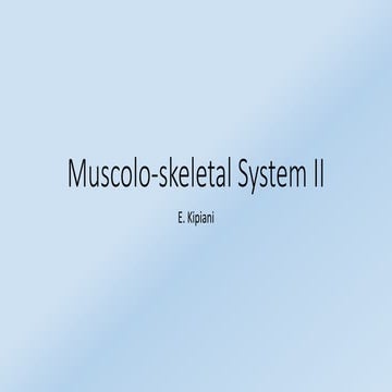 Musculoskeletal System II.pptxhdzhdhxdhhdh | PPTX