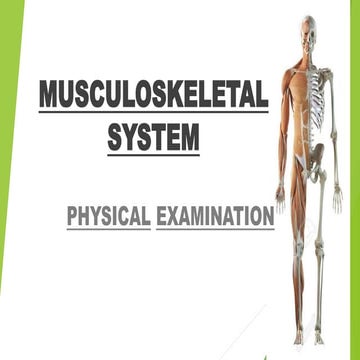Assessment of musculoskeletal system | PPT