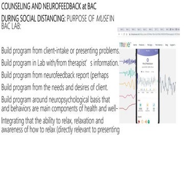 Directions/Procedure for using the MUSE and EEG headbands in the ...