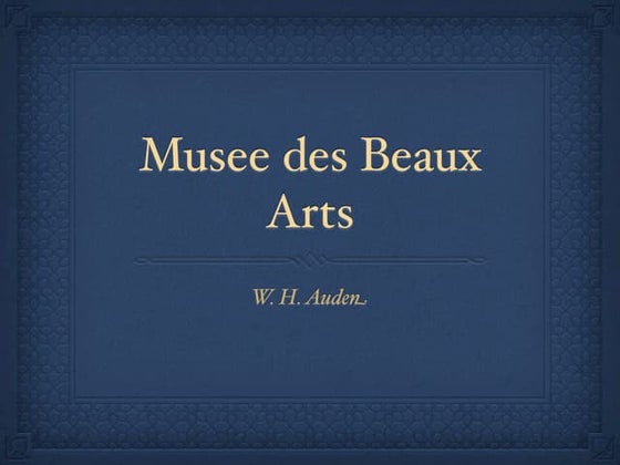 Musee des beax arts | PPT
