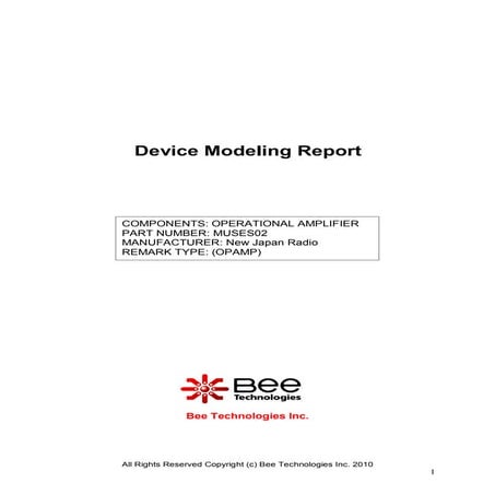 MUSES02(PSpice Model) | PDF