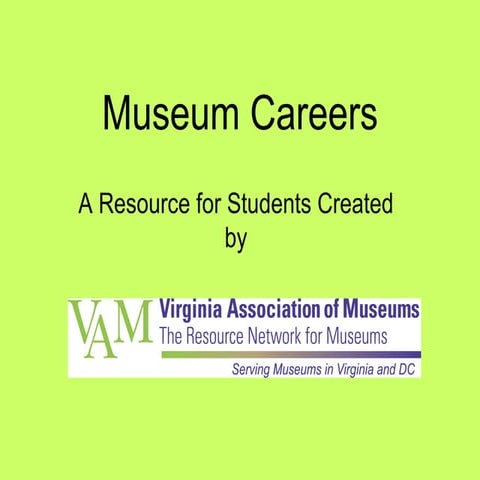 Museum Careers | PPT