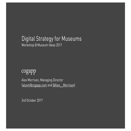 Digital Strategy for Museums | PPT