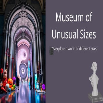 Museum of Unusual Sizes: Fun Grammar Lesson on Comparatives for ESL ...