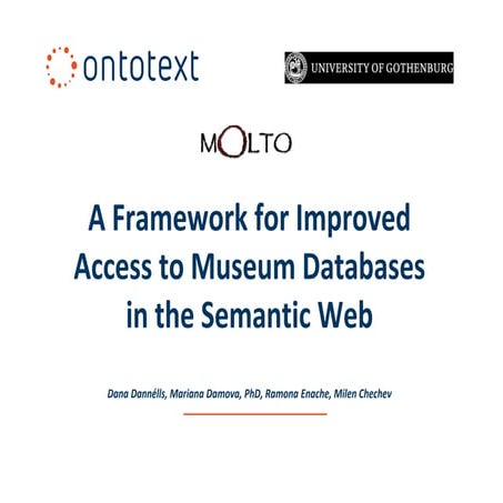 A Framework For Improved Access To Museum Databases In The Semantic Web Pdf Databases