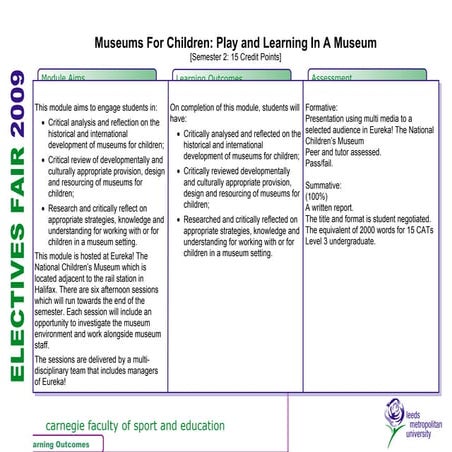 Museums For Children Poster | DOC