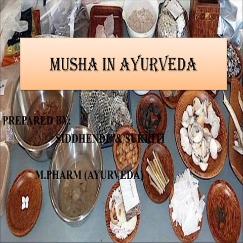 Musha in ayurveda | PPT
