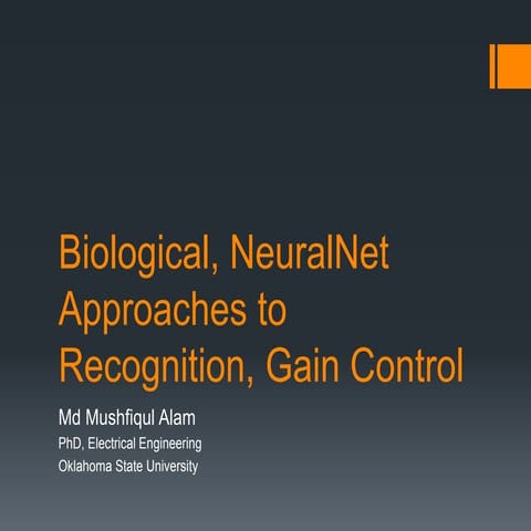 Neural Network Design: Chapter 18 Grossberg Network | PPTX