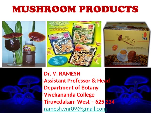 LIFE CYCLE OF MUSHROOM | PPTX