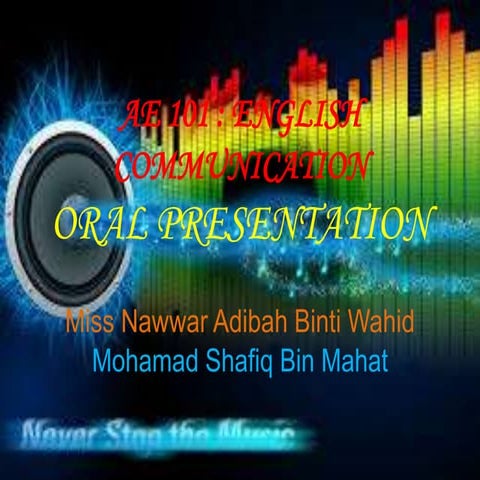 Oral presentation - Music | PPT