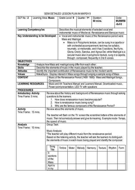 Q1 Grade 9 Music DLL Week 1.pdf