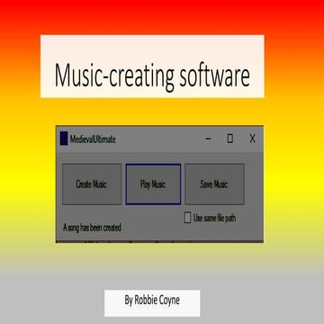 Music creating software: EPQ | PPT