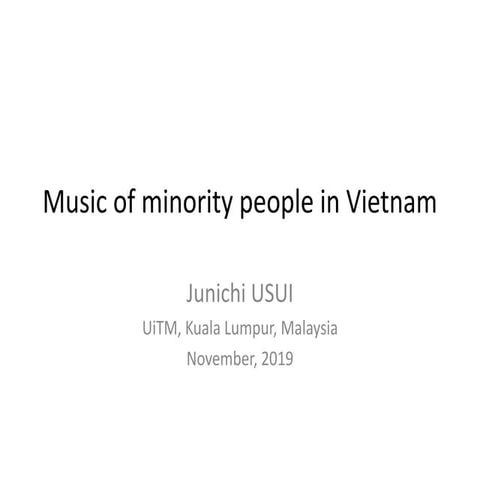 Music of minority people in Vietnam | PDF