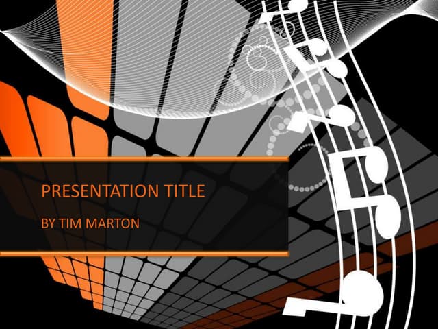 Powerpoint Music Templates