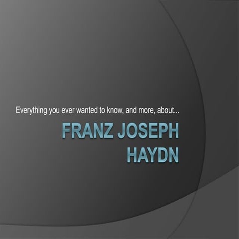 Music 10 haydn | PPT