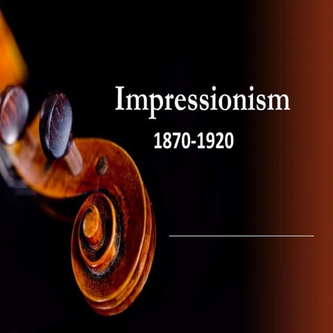 Music 10 lesson #1 impressionism | PPTX