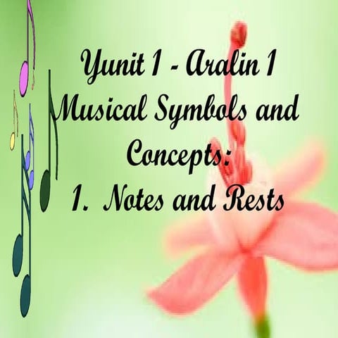 notes and rest@ lesson 1 module 1 lesson | PPTX