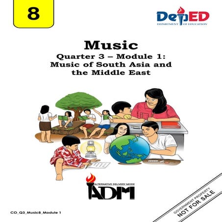 MUSIC8 quarter 3 grade 8 south asia module 1 | PDF